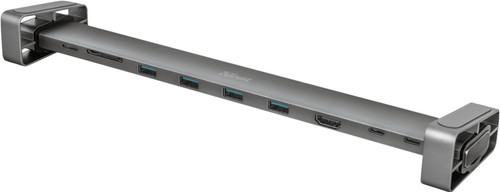 Trust Dalyx Aluminium 10-in-1 usb C Multi-port Dock - Coolblue - Voor ...