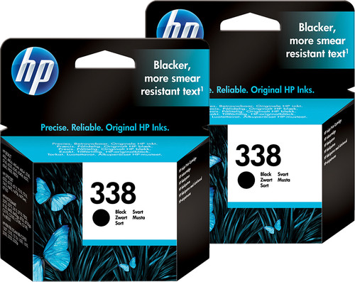 HP 338 Cartridges Zwart Duo Pack - Coolblue - Voor 23.59u, morgen in huis