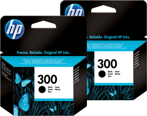 HP 300 Cartridges Zwart Duo Pack - Coolblue - Voor 23.59u, morgen in huis