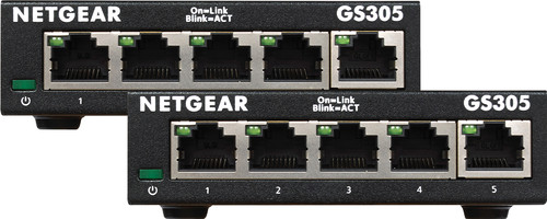 Netgear GS305 v3 Duo Pack - Coolblue - Voor 23.59u, morgen in huis