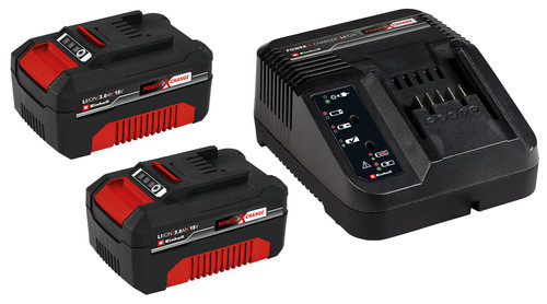 Einhell Power-X-Change 3,0 Ah accu (2x) + oplader - Coolblue - Voor 23 ...