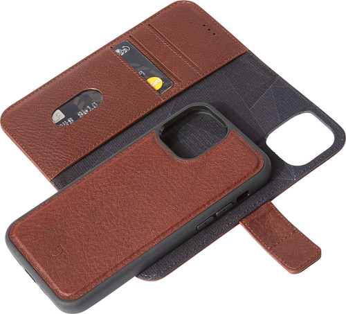 Decoded Apple iPhone 13 mini 2-in-1 Case Leer Bruin - Coolblue - Voor ...