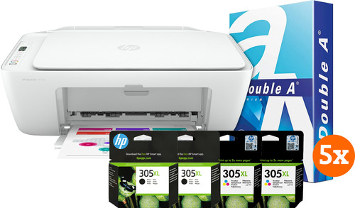 HP Deskjet 2710e + 2 Sets Extra Ink + 2500 Sheets A4 Paper - Printers ...