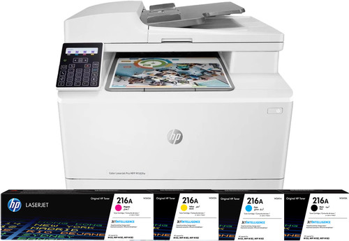 HP Color LaserJet Pro M183fw MFP + 1 Extra Set Toner Cartridges ...