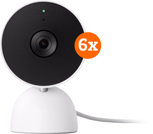Google Nest Cam Indoor Wired 6-pack - Coolblue - Voor 23.59u, morgen in ...