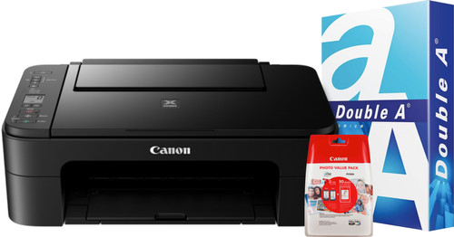 Canon PIXMA TS3355 + 1 set extra inkt + 500 vellen A4 papier - Printers ...