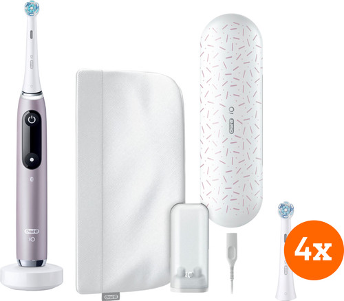Oral B Io 9n Rozenkwarts Io Ultimate Clean Opzetborstels 4 Stuks