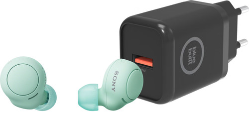 Sony WF-C500 Green + BlueBuilt Charger 18W - Coolblue - Before 23:59 ...