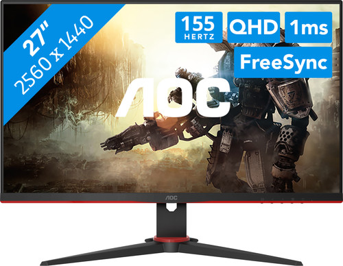 AOC Q27G2E/BK - Coolblue - Voor 23.59u, morgen in huis