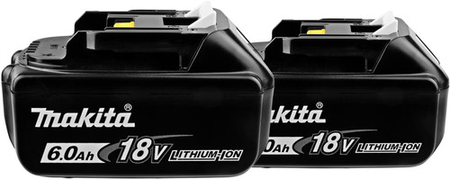 Makita BL1860B LXT 18V 6,0Ah accu Duo pack - Coolblue - Voor 23.59u, morgen in huis