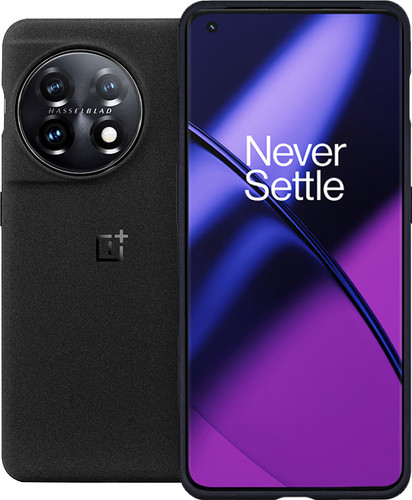 OnePlus 11 256GB Zwart 5G + OnePlus Sandstone Back Cover Zwart ...