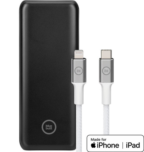 BlueBuilt Power Bank with Fast Charging 20,000mAh + Lightning Cable 1 ...