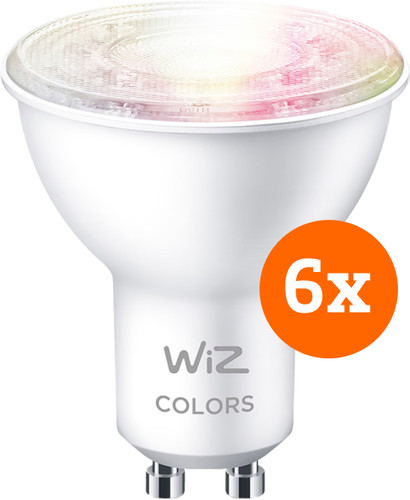 WiZ Smart Spot 6-pack - Gekleurd en Wit Licht - GU10 - Coolblue - Voor ...