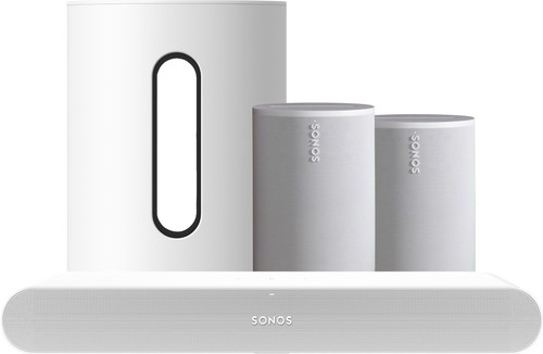 Sonos Ray Wit + 2x Era 100 Wit + Sub Mini Wit - Coolblue - Voor 23.59u, morgen in huis