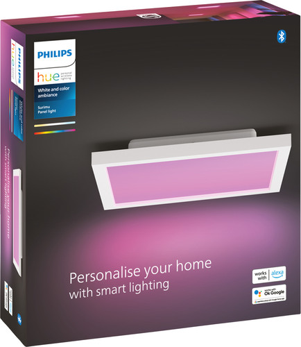 Philips Hue Surimu Panel Light White and Color Square White - Smart ...