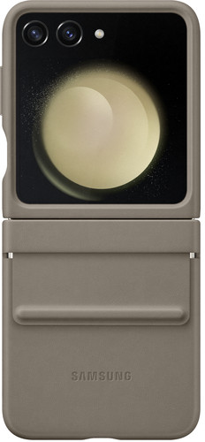 Samsung Galaxy Z Flip 5 Back Cover Leather Brown - Coolblue - Before 23 ...