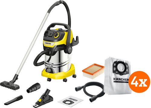 Karcher WD 6 P S V-30/6/22/T incl. boorstofopvanger + stofzuigerzakken ...
