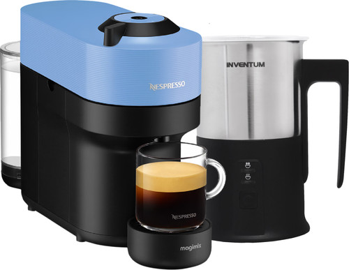 Magimix Nespresso Vertuo Pop Pacific Blue + Milk Frother - Coolblue ...