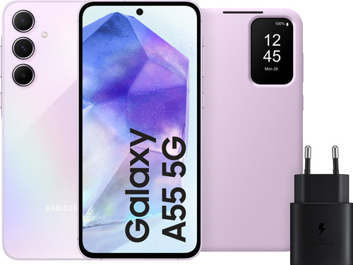 Samsung Galaxy A55 128GB Roze 5G + Accessoirepakket - Coolblue - Voor ...