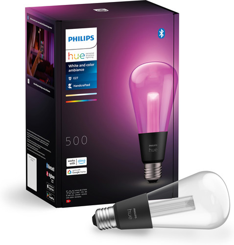 Philips Hue Lightguide Edison White and Color E27 - Coolblue - Voor 23.59u, morgen in huis