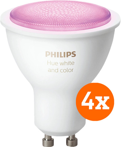 Philips Hue White and Color GU10 4-pack - Coolblue - Voor 23.59u ...