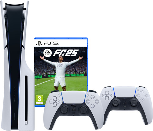 PlayStation 5 Slim Disc Edition + FC 25 + Extra Controller Wit ...