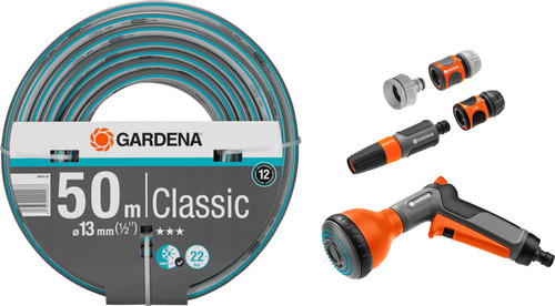 GARDENA Classic 1/2 50m Classic Spray Nozzle Pack - Coolblue - Before ...