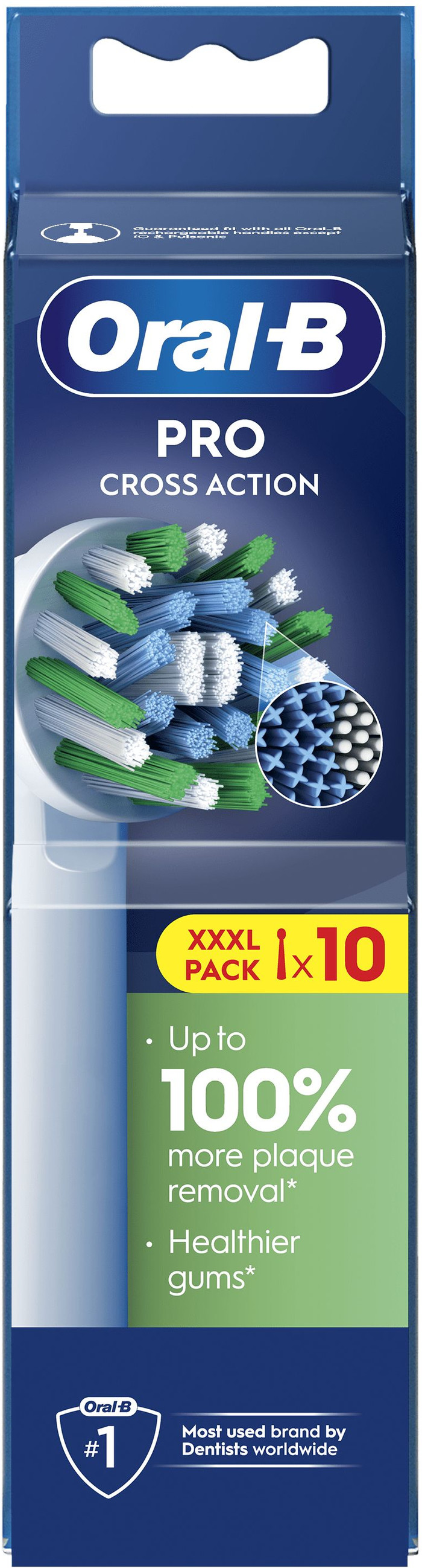 Oral-B Pro Cross Action White (10 units) | Coolblue | Brush attachments for electric toothbrushes