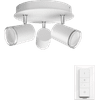 Philips Hue Adore badkameropbouwspot White Ambiance 3-lichts Wit - balk ...