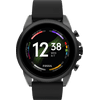 Fossil Gen 6 Display FTW4062 Zwart/Bruin 44mm - Coolblue - Voor 23.59u ...